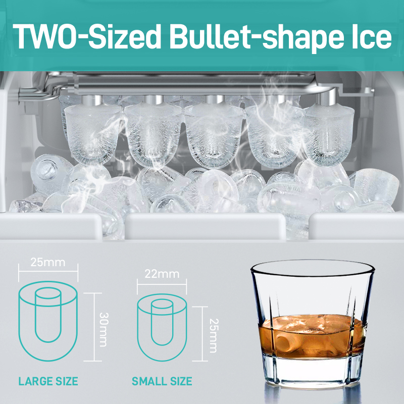 Portable Electric 110v/220v Automatic Stainless Steel Housing Ball Ice ...